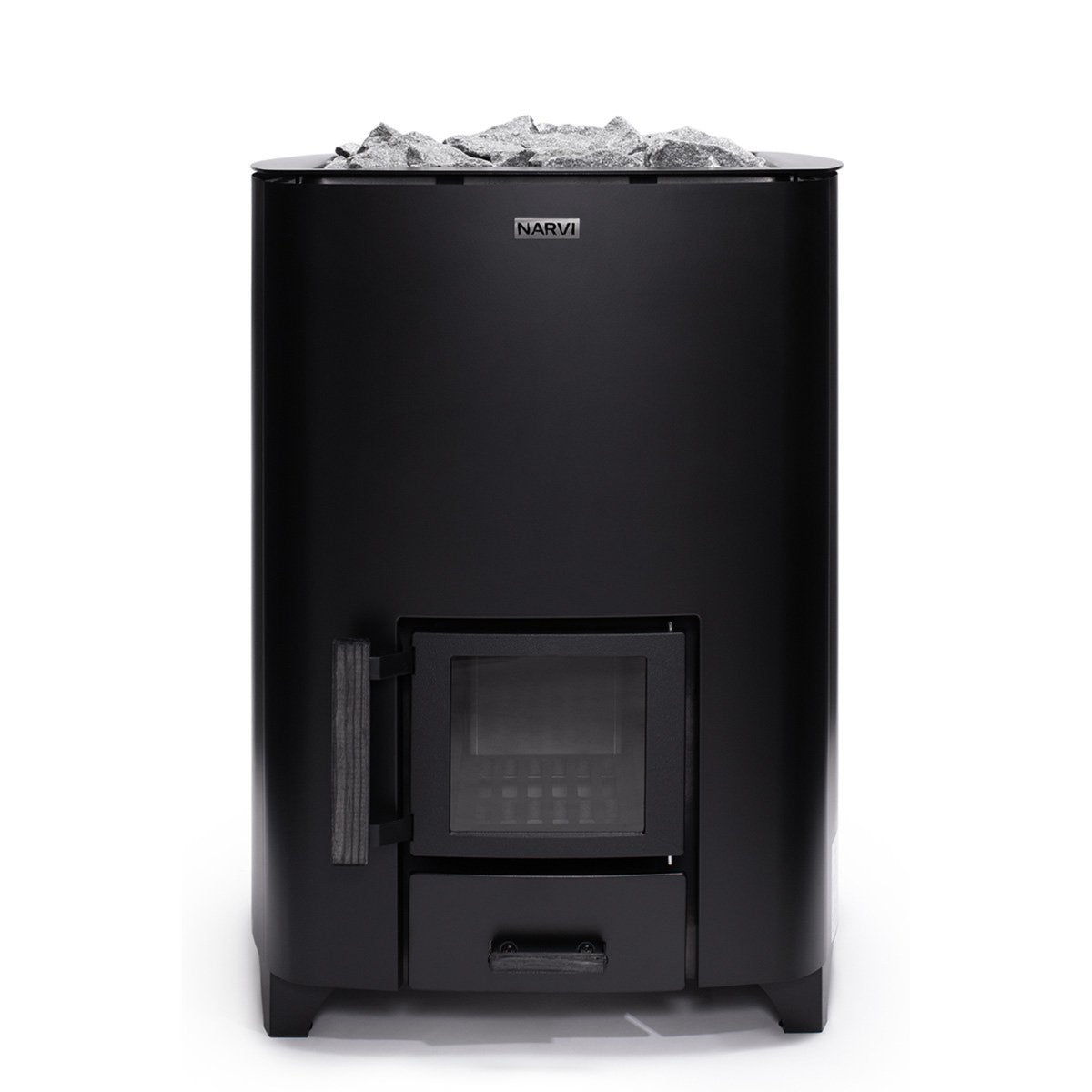Narvi NC Black Wood Burning Sauna Stove — Pure Saunas