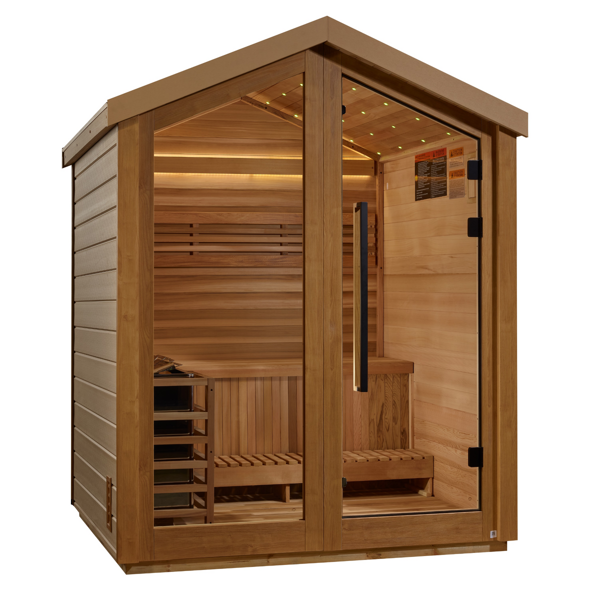 Golden Designs Savonlinna 3-Person Barn Outdoor Traditional Sauna | GD ...
