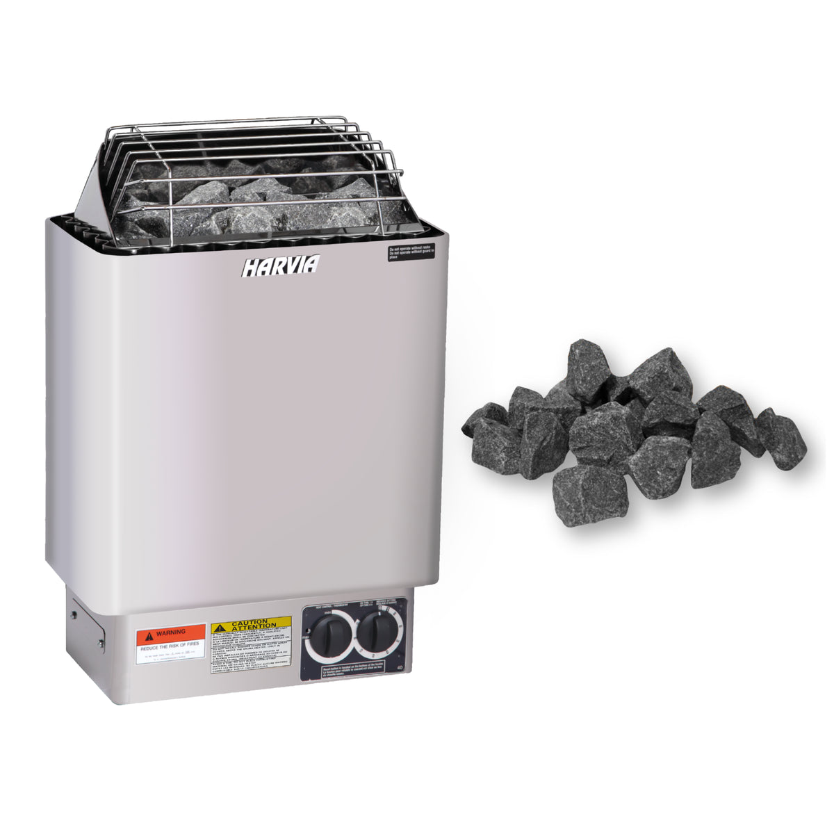 Harvia KIP45B 4.5kW 240V Electric Sauna Heater Package w/ Built-In Con ...